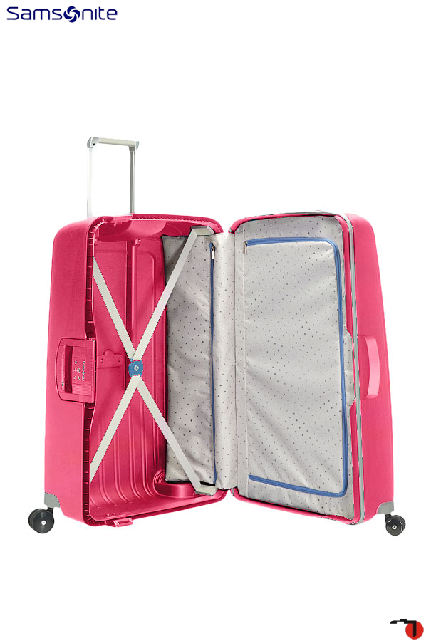 Samsonite Trolley de Viagem com 4 rodas 69 cm S´Cure (Rosa brilhante)
