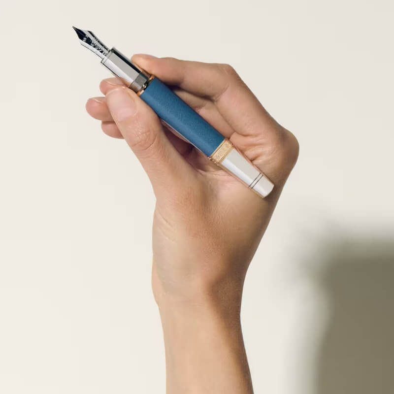 Caneta-tinteiro MONTBLANC (M) Johann Wolfgang von Goethe SE Azul