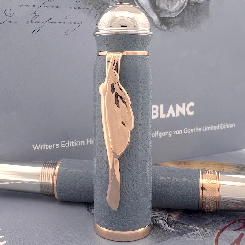 Caneta-tinteiro MONTBLANC (M) Johann Wolfgang von Goethe SE Azul