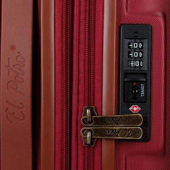 El Potro Mala/Trolley de Cabine 55cm 4 Rodas Spinner Expansível OCURI Bordô