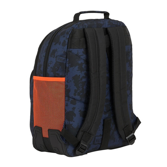 Mochila Escolar Adaptável 42cm 2C NERF Azul Escuro