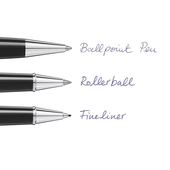 Montblanc 1 Recarga Rollerball (M) Capless System Mystery Black