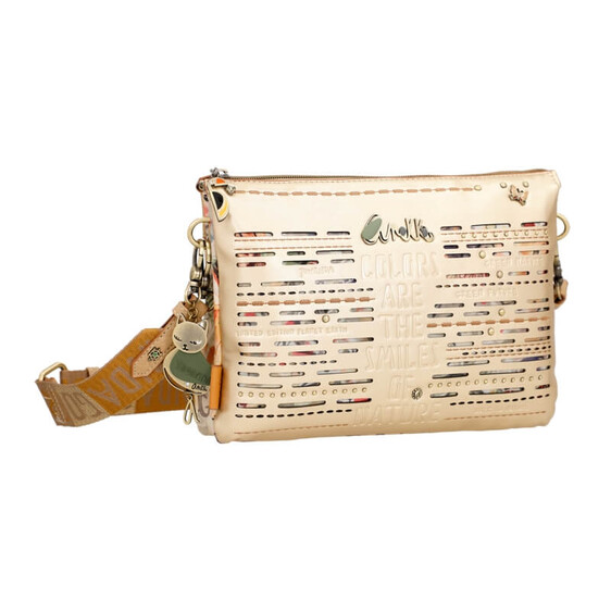 Anekke Bolsa de Tiracolo 2C Nature Edition AMAZONIA PACHAMAMA Dourada