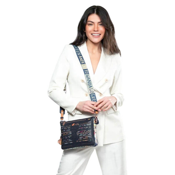 Anekke Mala de Tiracolo 2C Nature Edition AMAZONIA PACHAMAMA Azul