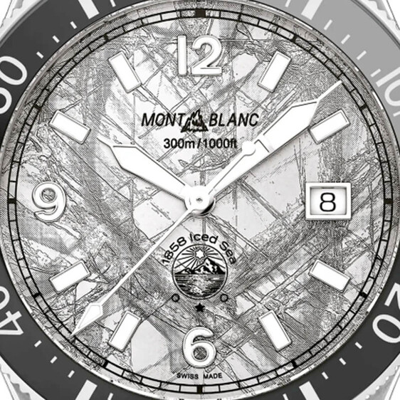 Relógio MONTBLANC 1858 Iced Sea Automatic Date 41mm Preto