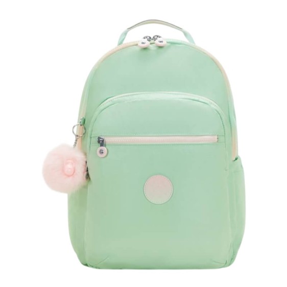 Mochila para Portátil 15” KIPLING Seoul Lap Soft Green Metallic