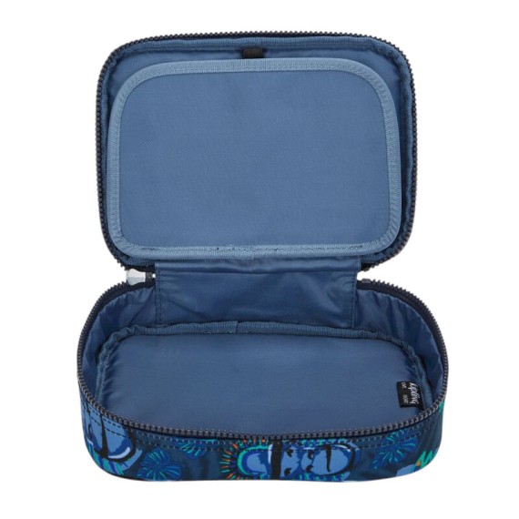 Estojo Escolar KIPLING 100 Pens Blue Monkey Fun